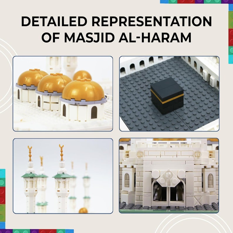 Masjid Al Haram Building Blocks Set - 2000+ Pcs Grand Mosque of Mecca ...