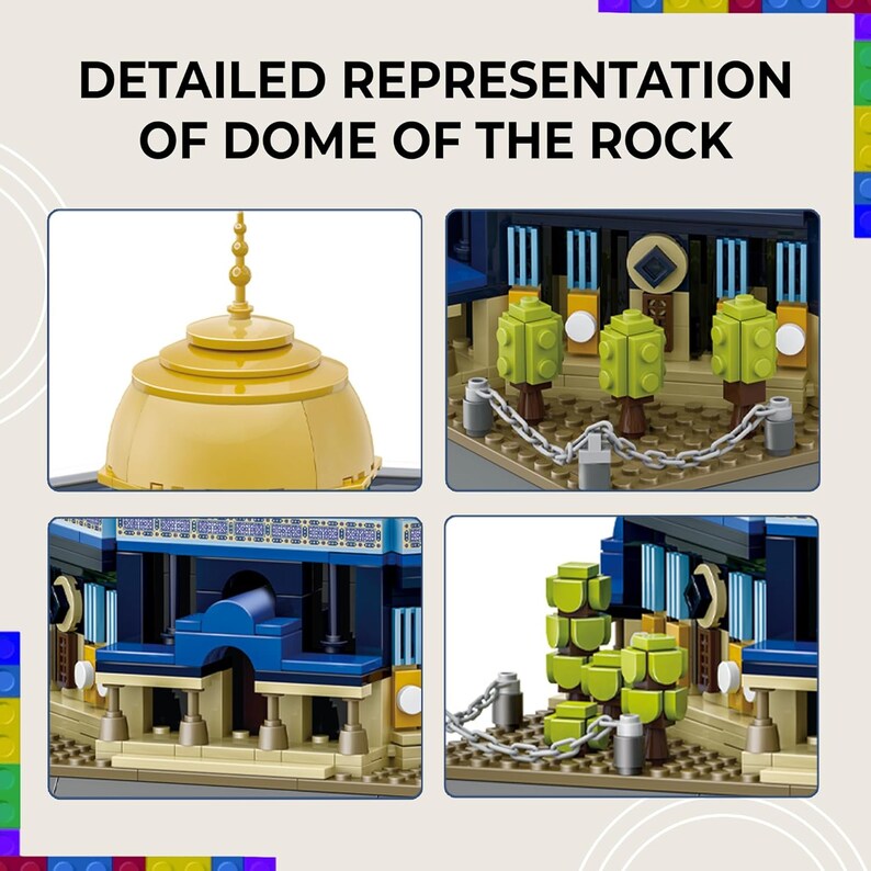Dome of the Rock Building Blocks Set – Islamic Eid Gift (938 Pcs) - Etsy
