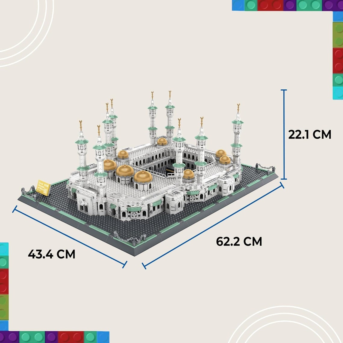 Masjid Al Haram Building Blocks Set - 2000+ Pcs Grand Mosque of Mecca ...