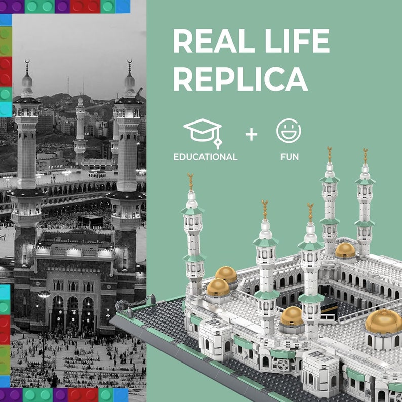 Masjid Al Haram Building Blocks Set - 2000+ Pcs Grand Mosque of Mecca ...