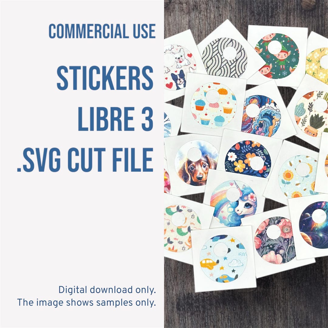 Libre 3 SVG Cut File | Freestyle Libre Decal | Downloadable SVG for ...