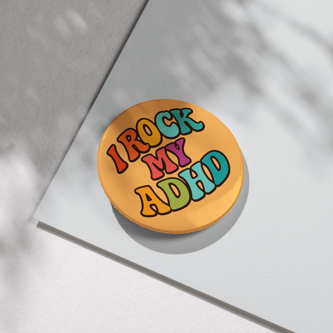 Neurodiversity Pin Badge, Magnet or Sticker Decal | Autism Audhd ADHD ...