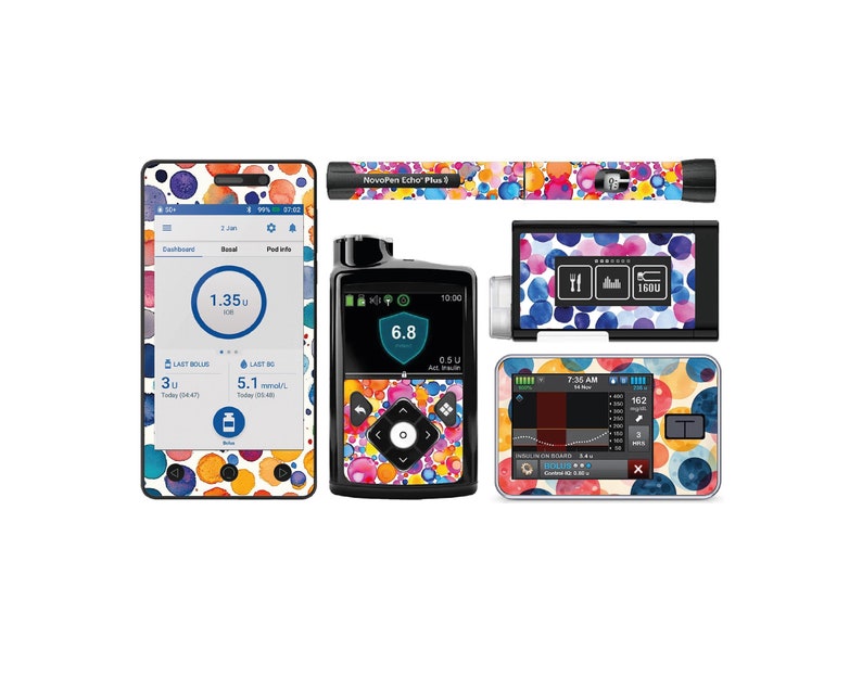 Diabetes Device Stickers | Ypsopump | Tandem Tslim | Medtronic Minimed ...