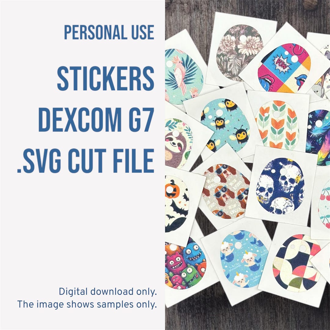 Dexcom G7 SVG Cut File | Dexcom Decal | Downloadable SVG for Dexcom G7 ...