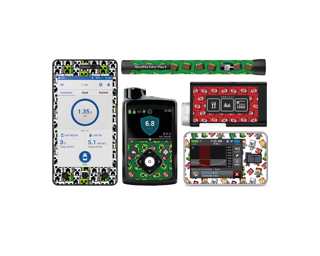 Diabetes Device Stickers | Ypsopump | Tandem Tslim | Medtronic Minimed ...