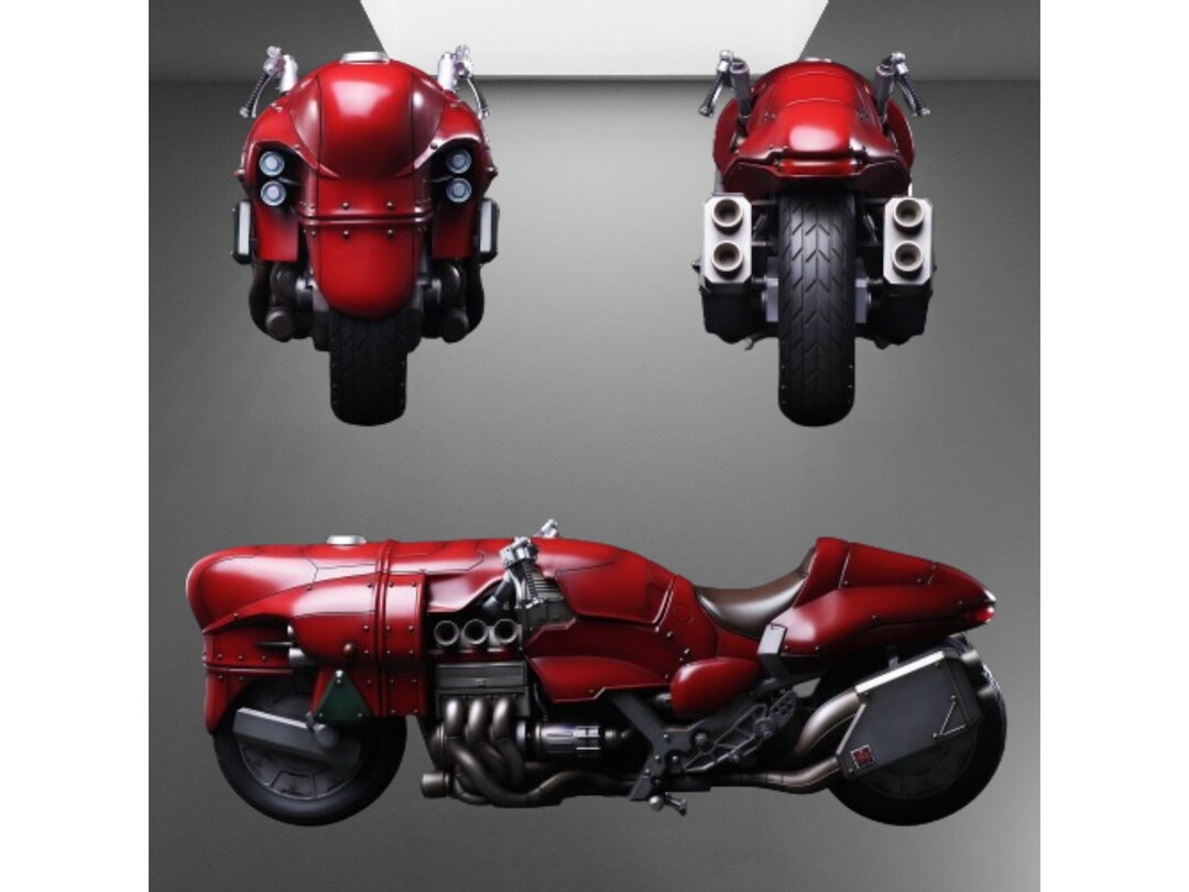 Shinra Trooper Bike & Roche Bike FF7_R 3D Printing STL File: Ride Into ...