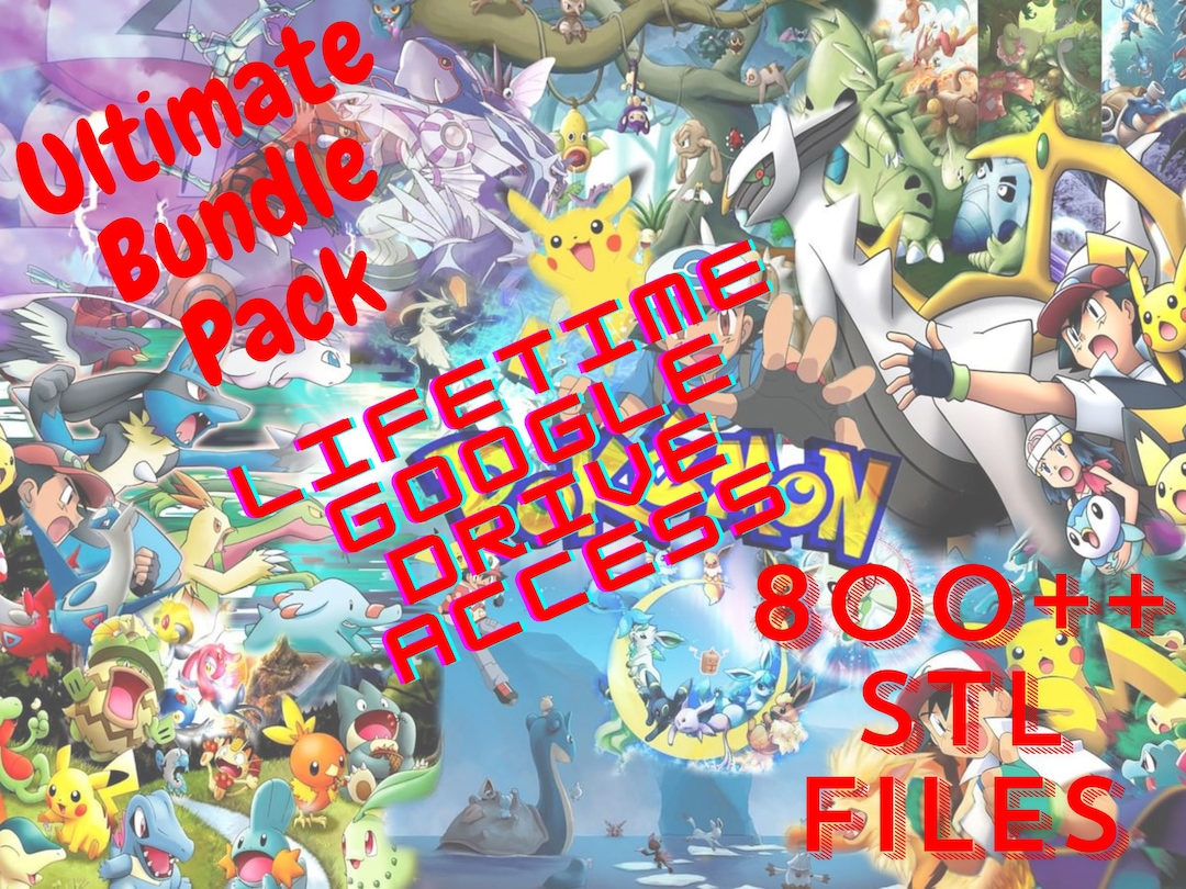 800 Pokémon Stl File Ultimate Pokémon STL Collection:3d Printing ...