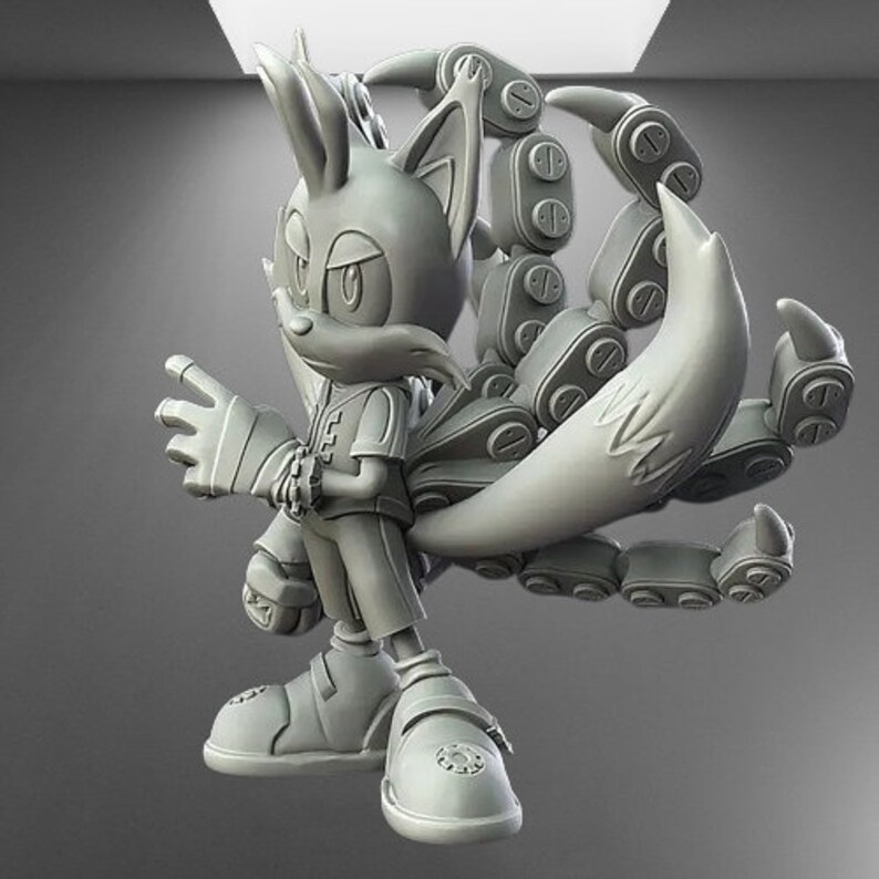 Nine Tails Sonic Prime STL: Embrace the Mystical Power of Sonic's New ...