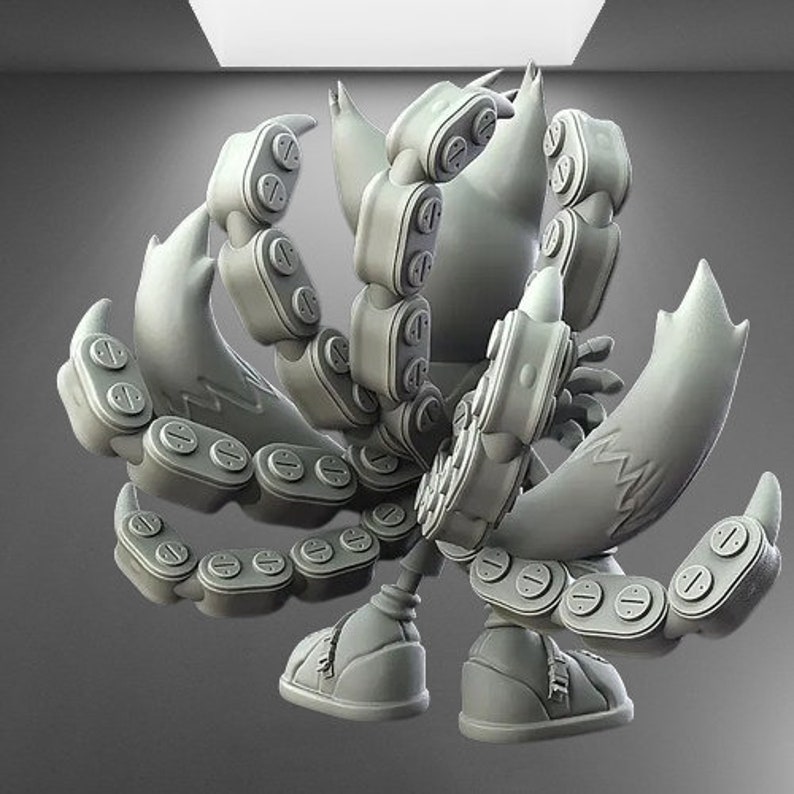 Nine Tails Sonic Prime STL: Embrace the Mystical Power of Sonic's New ...