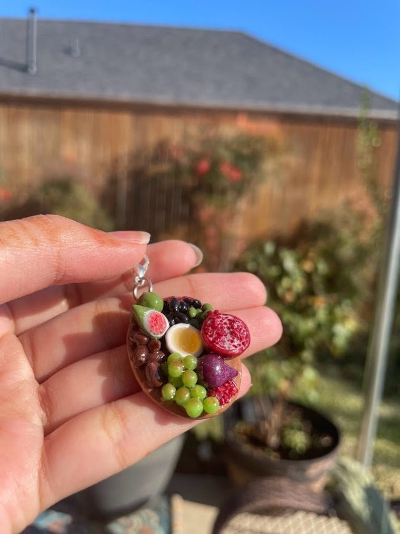 Qur'anic Foods Charm / Keychain Islamic Art - Etsy