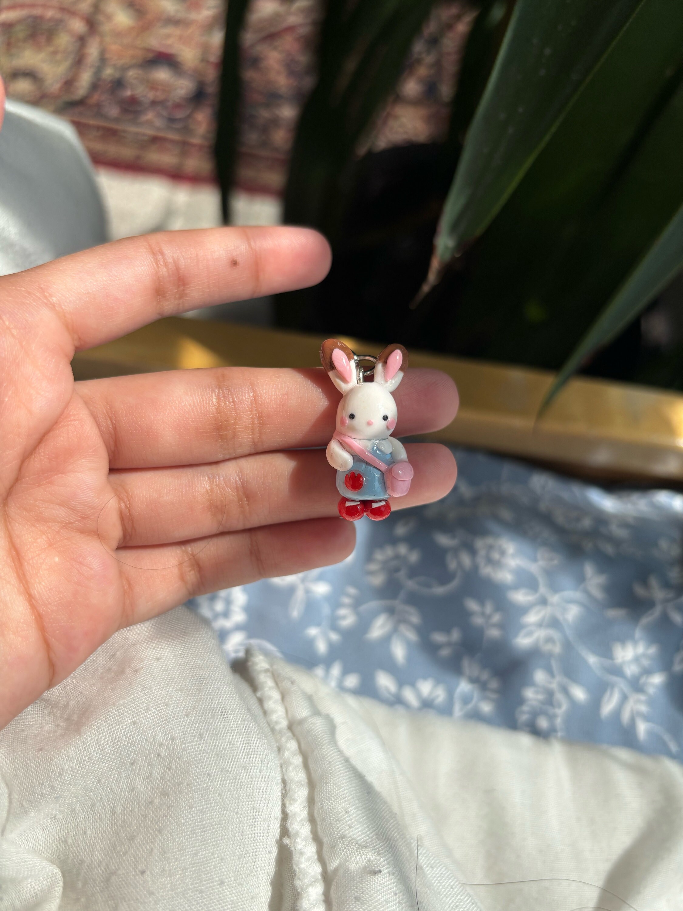 Calico Critter Chocolate Rabbit Phone Charm / Keychain | Sylvanian ...