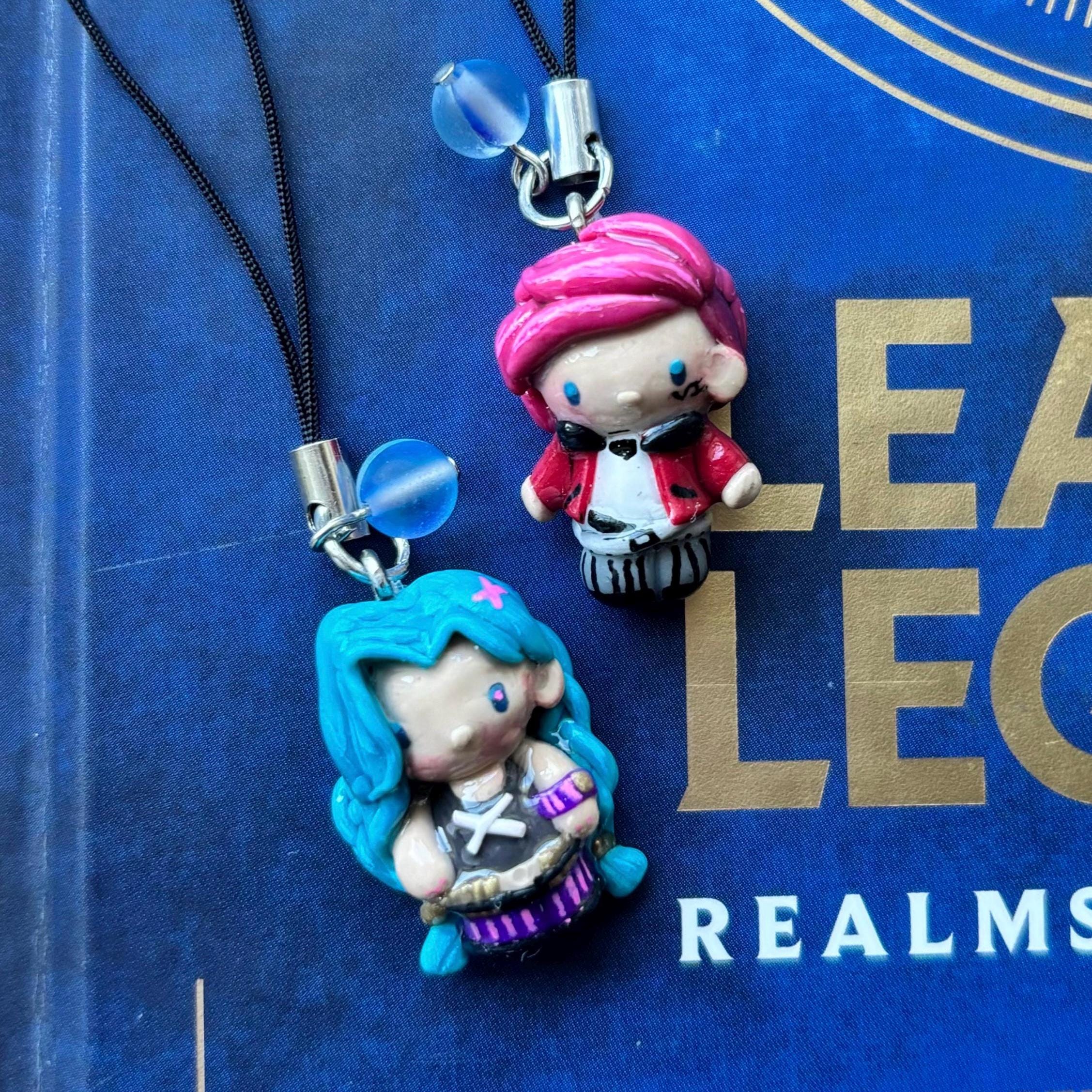 Arcane Jinx & Vi Phone Charm/ Keychain | League of Legends-inspired ...