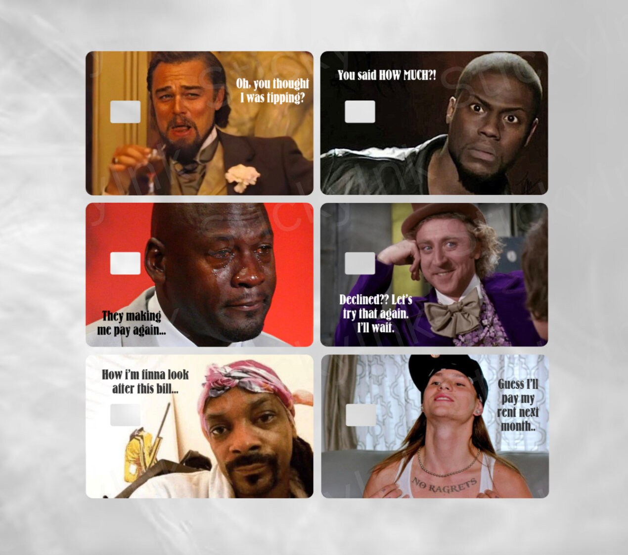 Celebrity Meme Credit/debit Card Skins/covers - Etsy