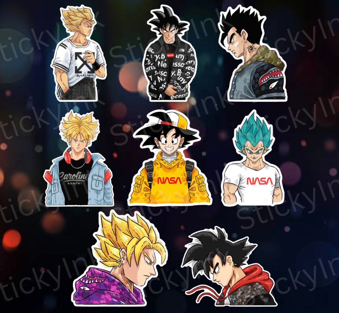 Dragon Ball Z Vinyl Stickers - Etsy