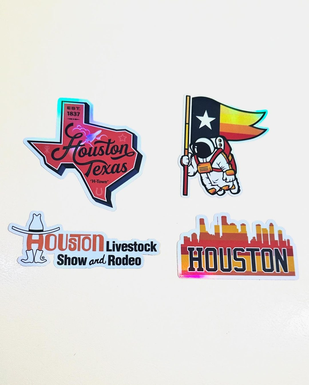 Holographic Houston Stickers - Etsy