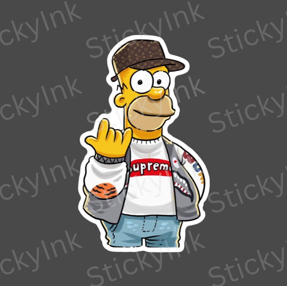 The Simpsons Vinyl Stickers - Etsy