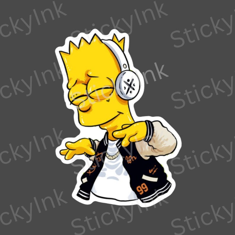 The Simpsons Vinyl Stickers - Etsy