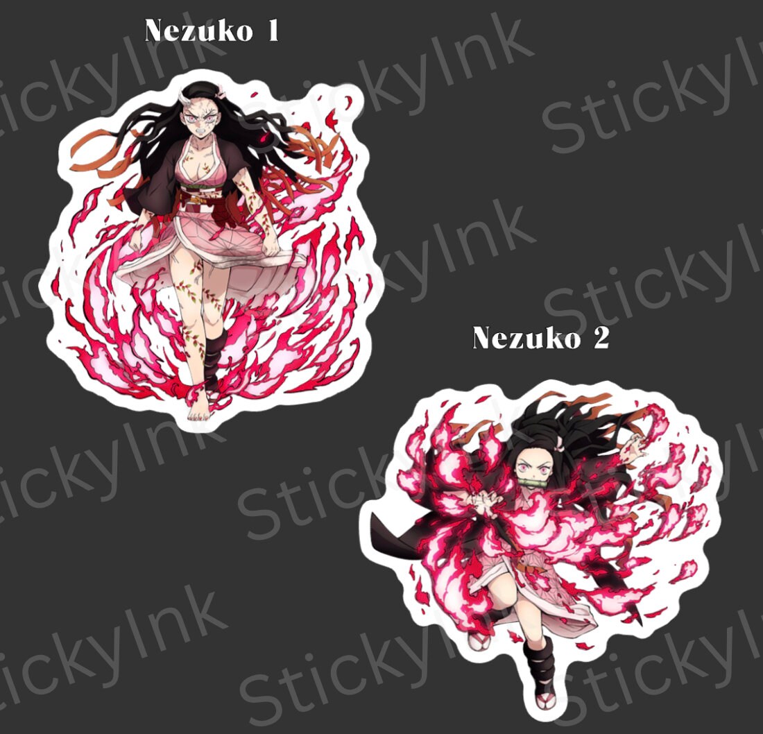 Demon Slayer Character Vinyl Stickers - Etsy