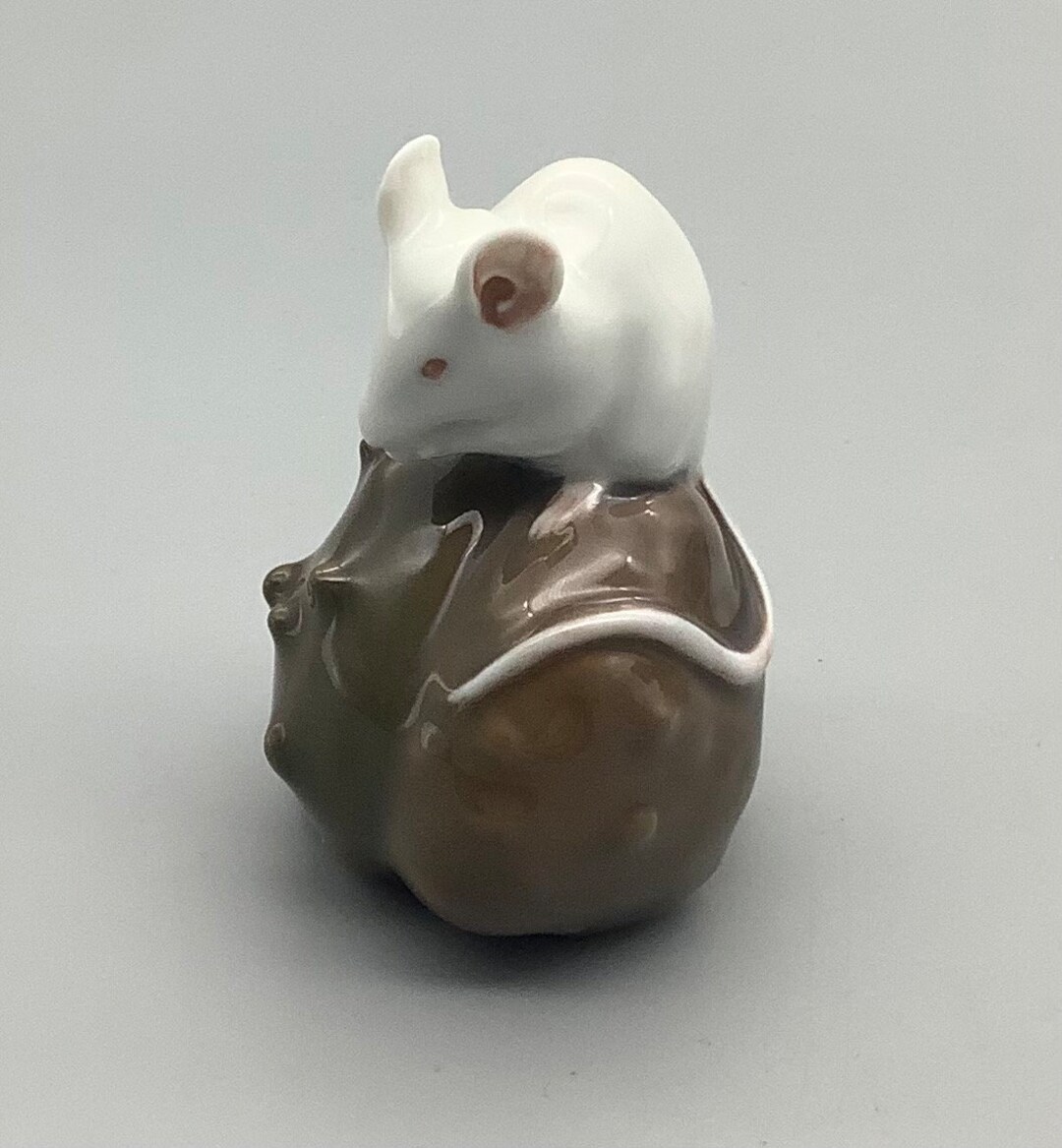 Royal Copenhagen Mouse on Chestnut - Etsy