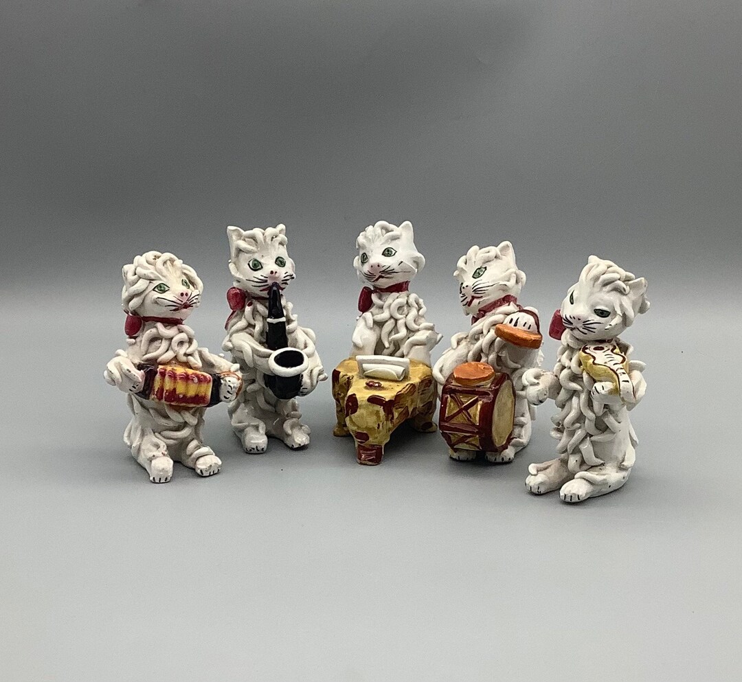 Vintage 5 Piece Spaghetti Cat Band - Etsy
