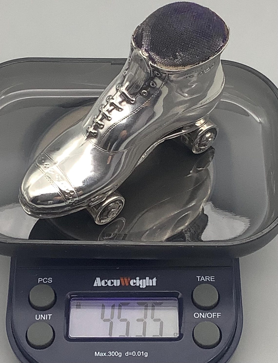 Antique Silver Novelty Roller Skate Pin Cushion - Etsy