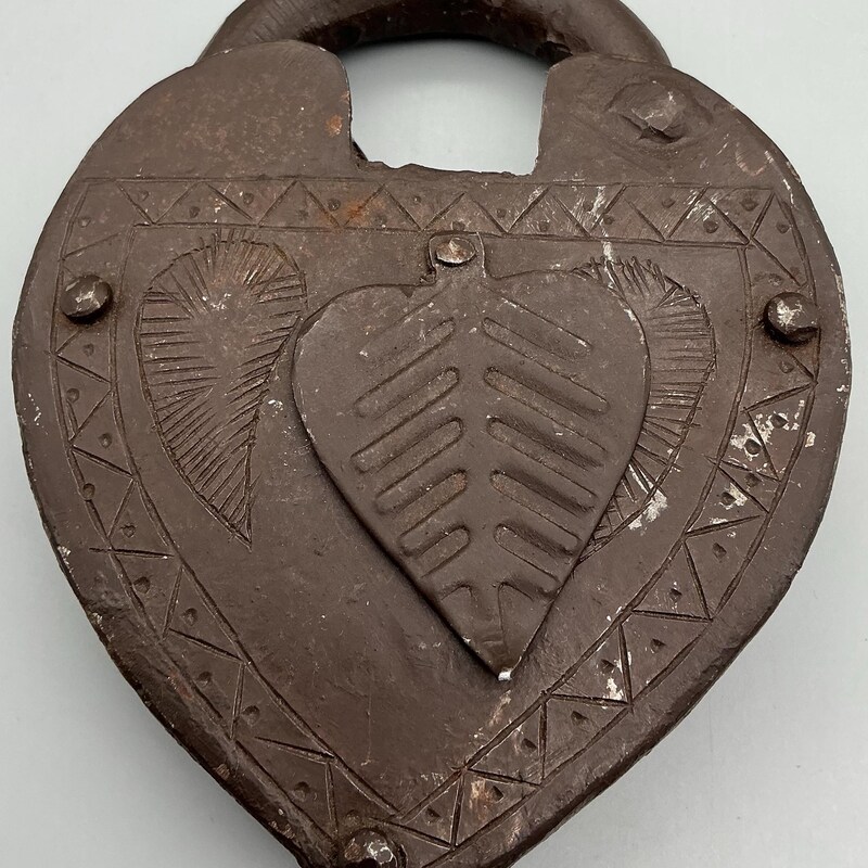 Antique Large Heart Lock - Etsy UK