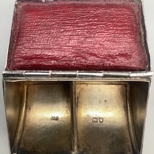 Antique Silver Stamp Box - Etsy