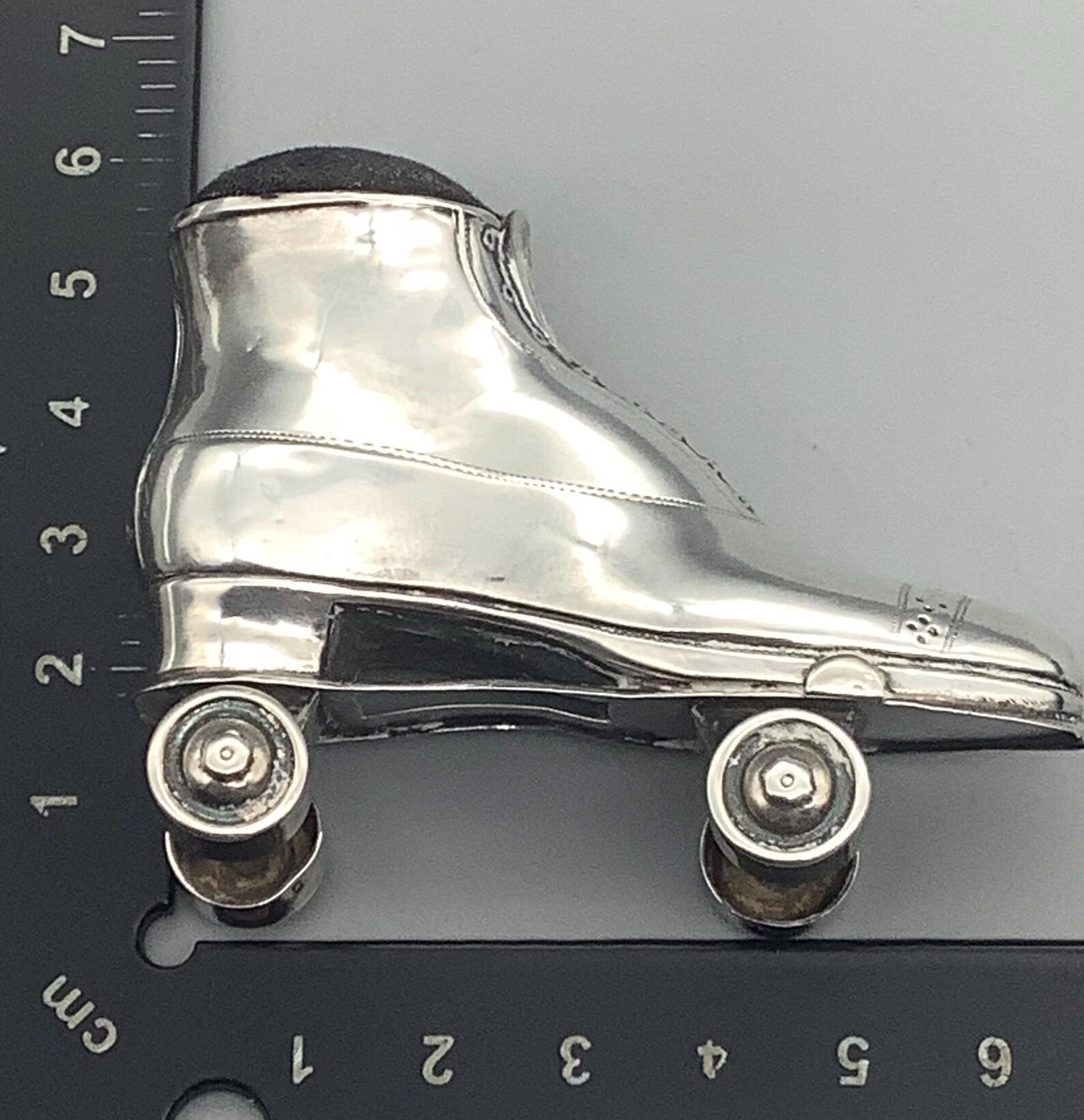 Antique Silver Novelty Roller Skate Pin Cushion - Etsy
