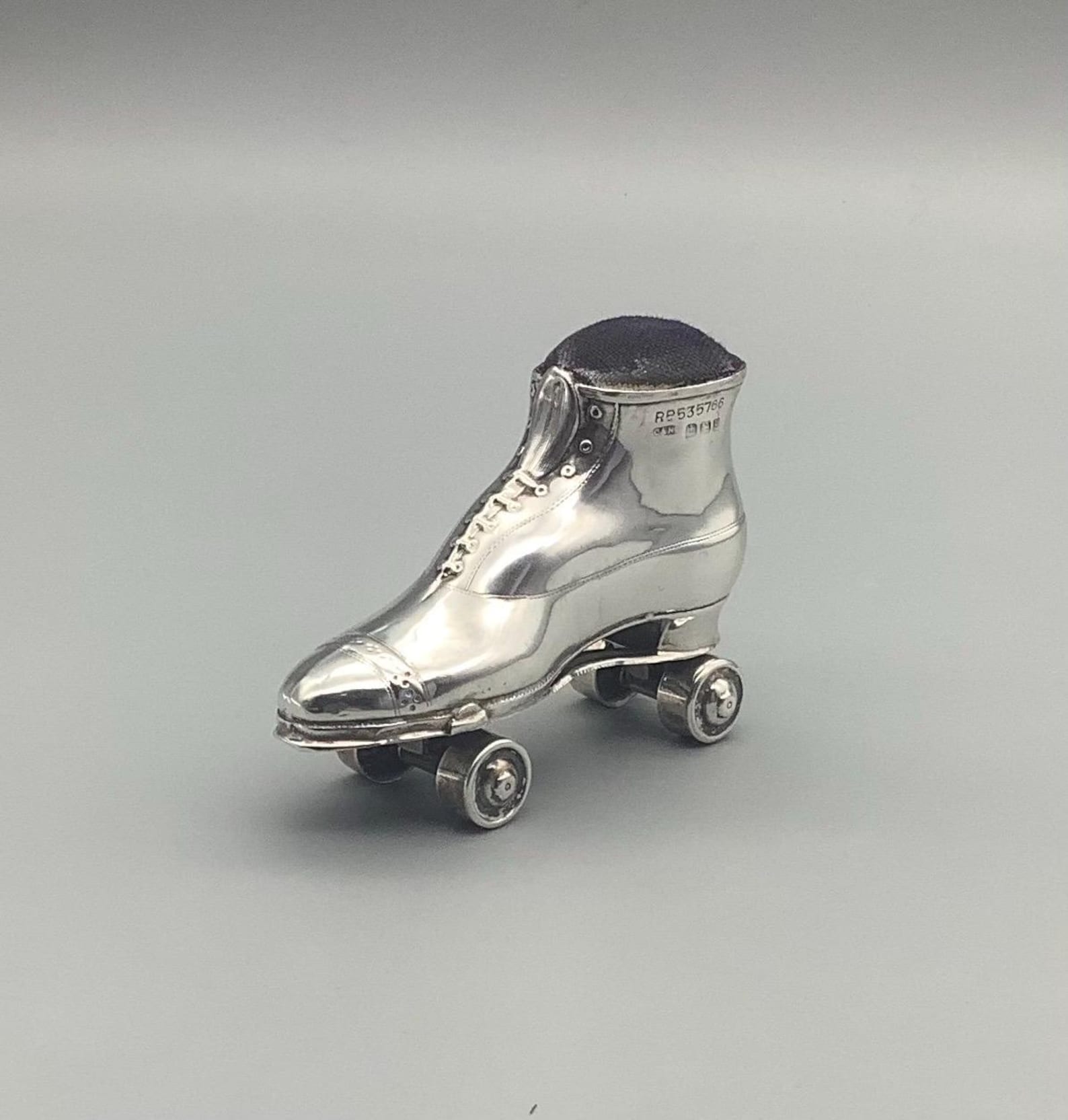 Antique Silver Novelty Roller Skate Pin Cushion - Etsy