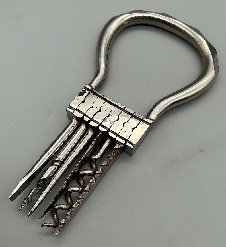 Rare Late 19th Century Bow Corkscrew – Six-tool With Original Pouch - Etsy