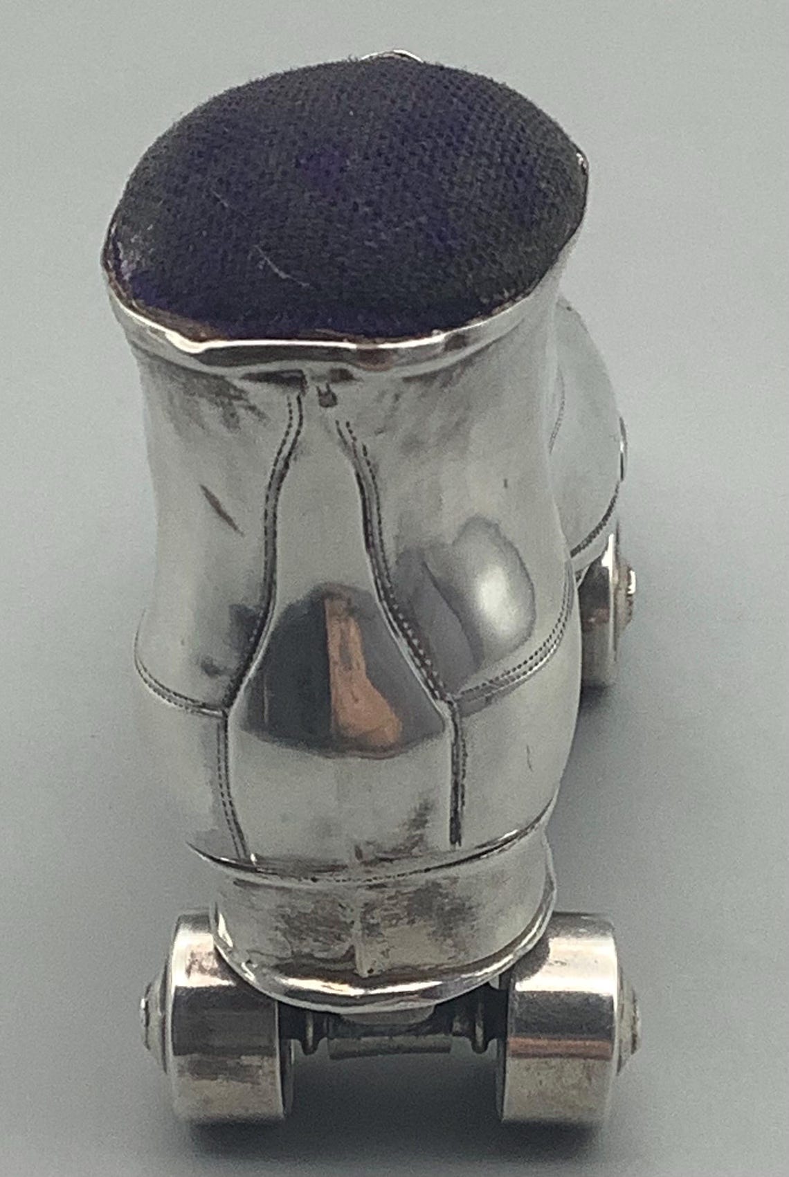 Antique Silver Novelty Roller Skate Pin Cushion - Etsy