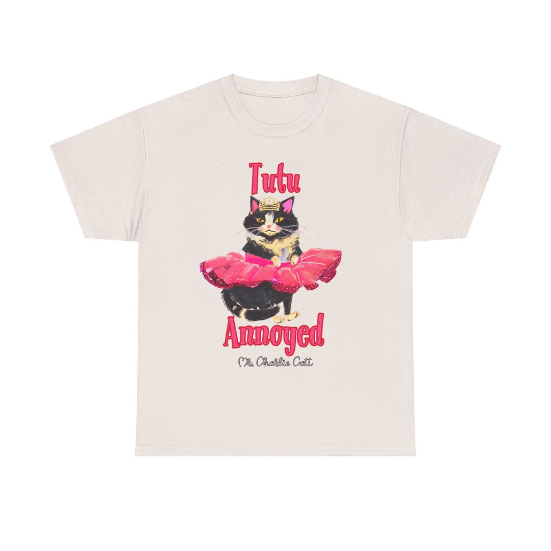 Mr. Charlie Catt Black and White Tuxedo Cat Wearing a Tutu and Crown ...