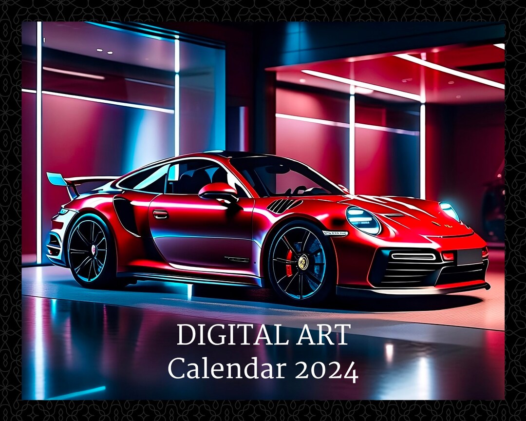 DIGITAL ART CALENDAR 2024 - Etsy