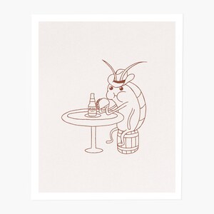 Cowboy Roach, Cowboy Fine Art Print, Retro Cowboy Art, Vintage Cowboy ...