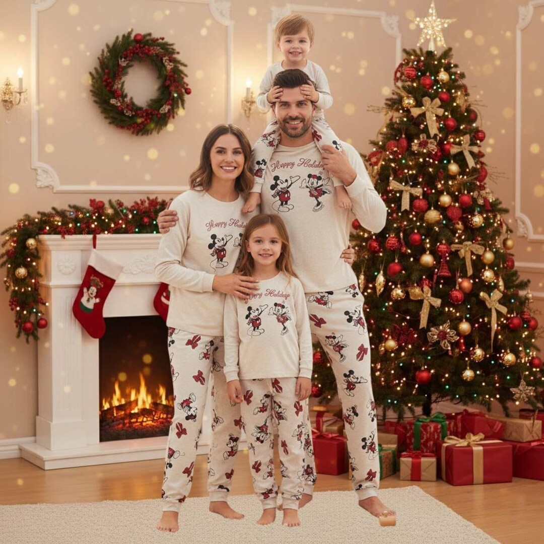 Disney’s Mickey and Minnie Family Pajamas, Disney Trip Matching Pjs ...