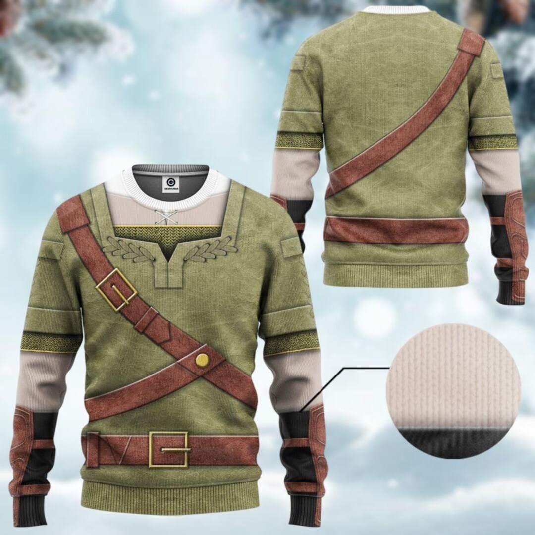 The Legend of Zelda Link Cosplay Sweater, Link Zelda Ugly Christmas ...