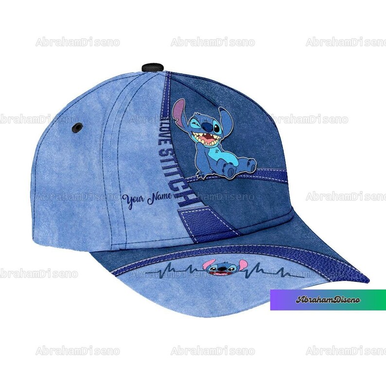 Disney Stitch Cap, Cute Lilo and Stitch Classic Hat, Personalized ...
