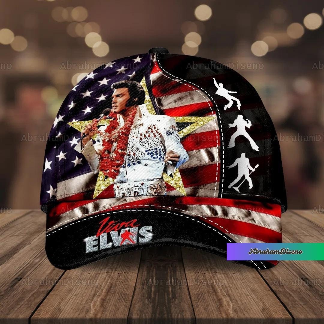 Elvis Presley Cap, Elvis Presley Classic Cap, the King of Rock N Roll ...