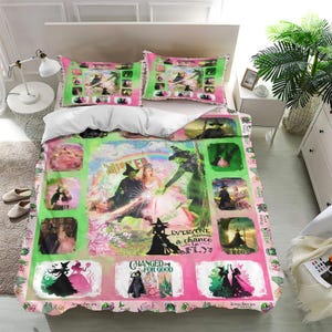 Wicked Change for Good Bedding Set, Defy Gravity Broomstick Magic Wand ...