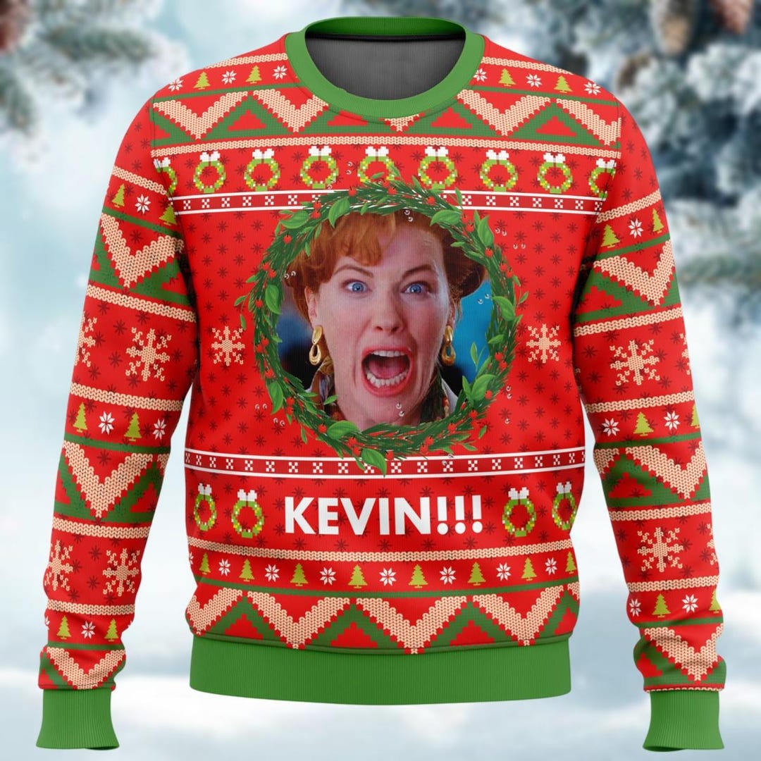 Kevin Home Alone Xmas Sweater, Mccallister's Ugly Sweatshirt, Christmas ...
