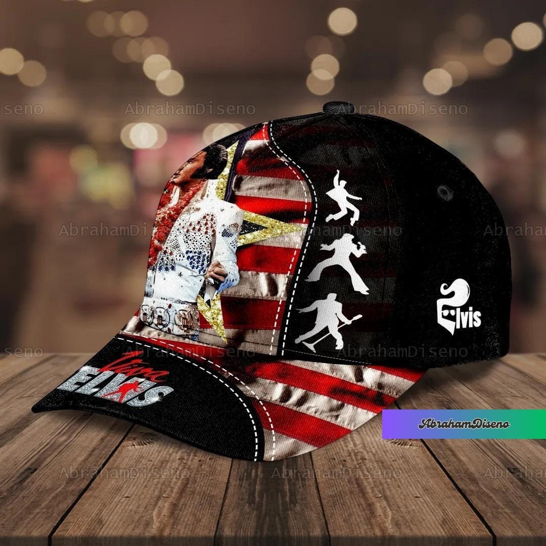 Elvis Presley Cap, Elvis Presley Classic Cap, the King of Rock N Roll ...