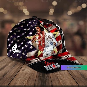 Elvis Presley Cap, Elvis Presley Classic Cap, the King of Rock N Roll ...