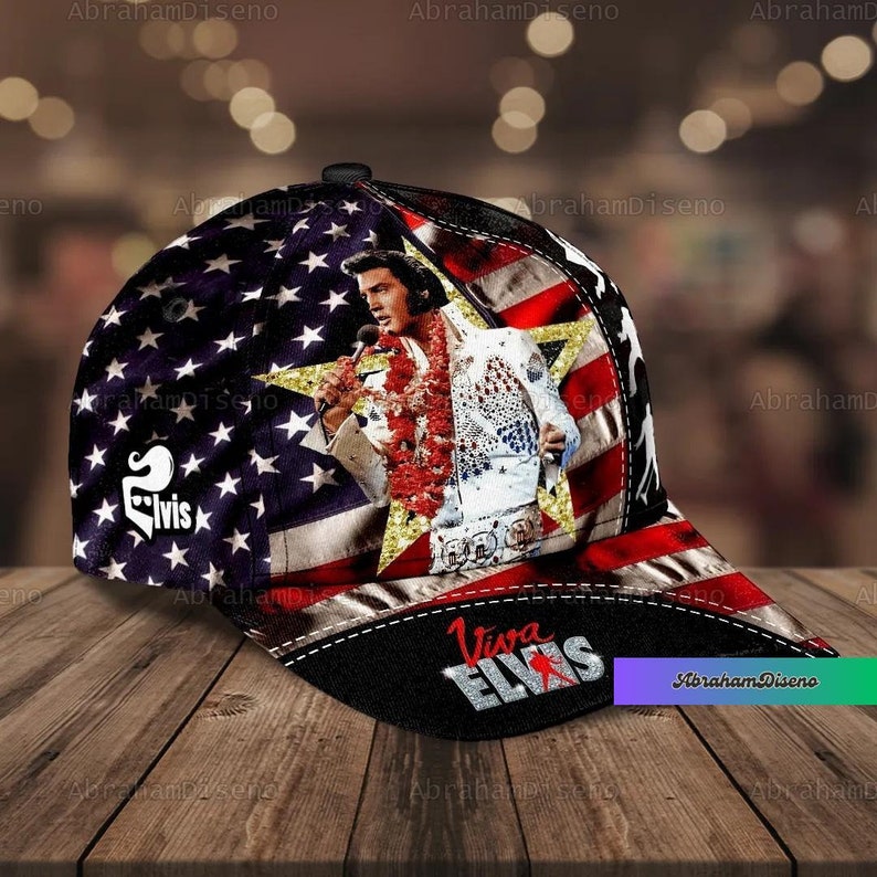 Elvis Presley Cap, Elvis Presley Classic Cap, the King of Rock N Roll ...