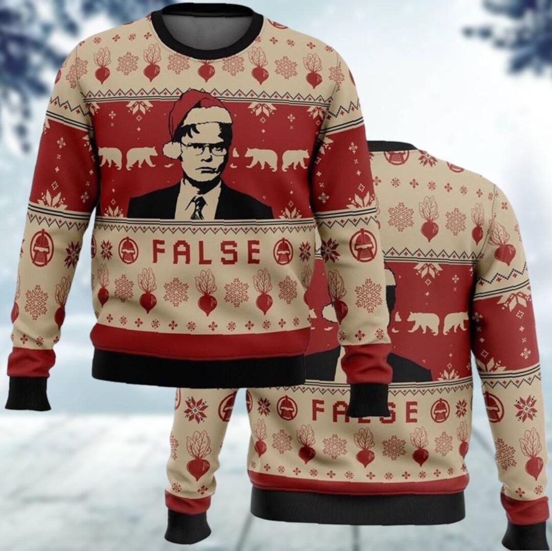 Dwight Schrute Ugly Christmas Sweater, the Office Xmas Sweater, the ...