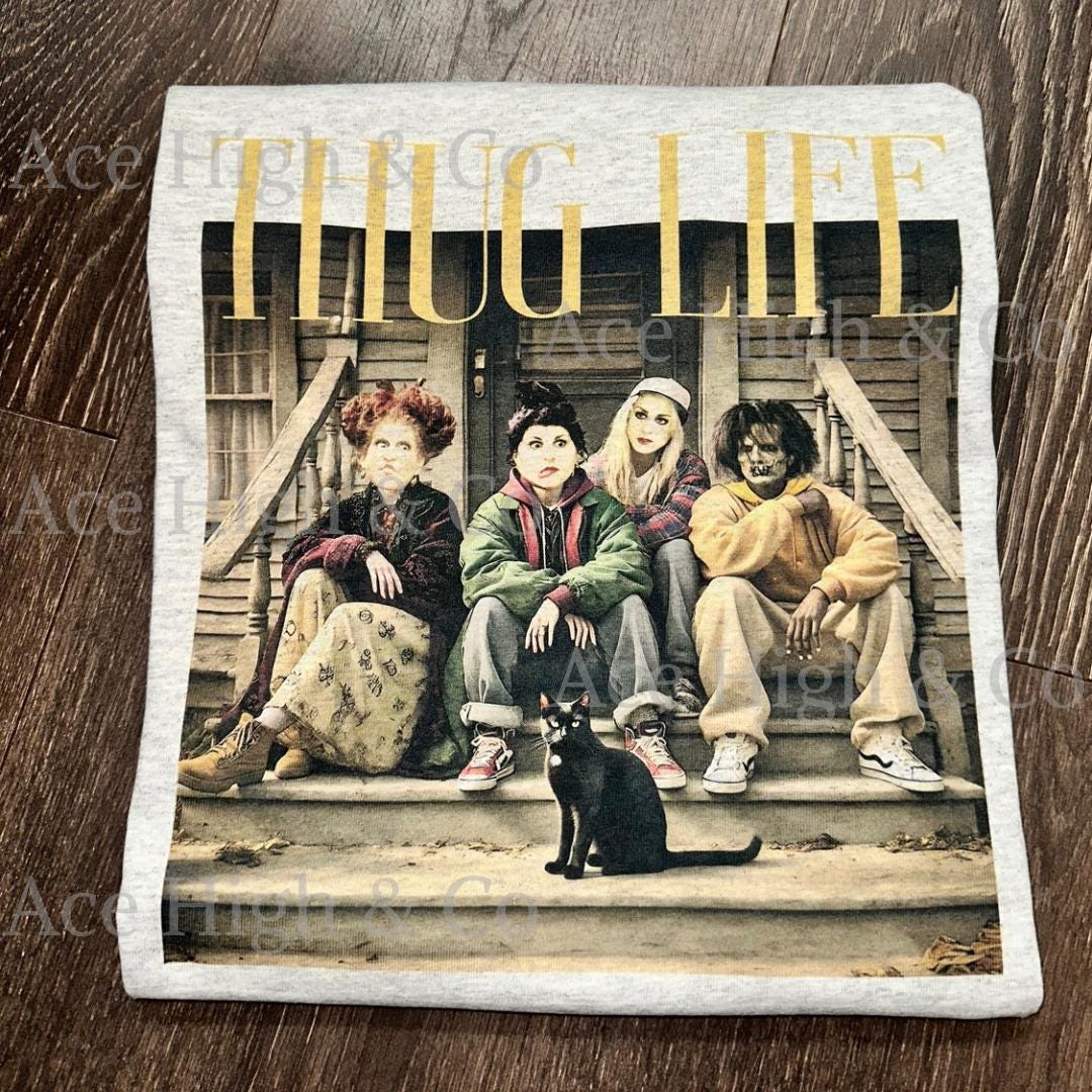 Thug Life, Sanderson Sisters, Hocus Pocus, Halloween Shirt - Etsy