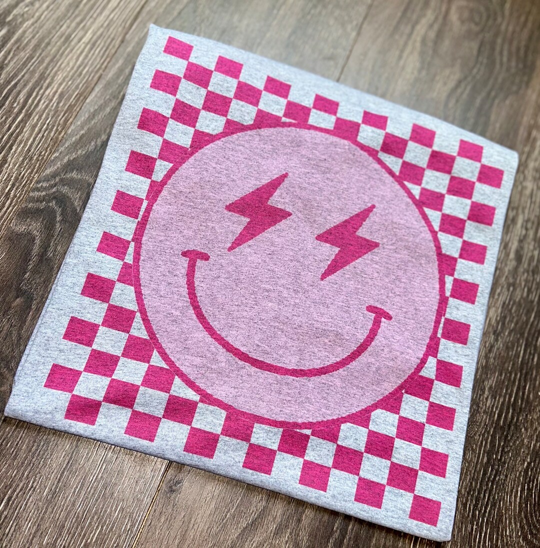 Checkered Smiley - Etsy