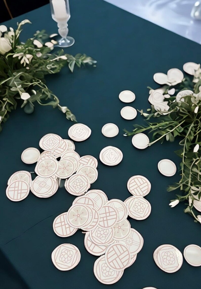 Korean Emblem Traditional Aesthetic Sticker Sheet 20 Pcs per Sheet 1 In ...