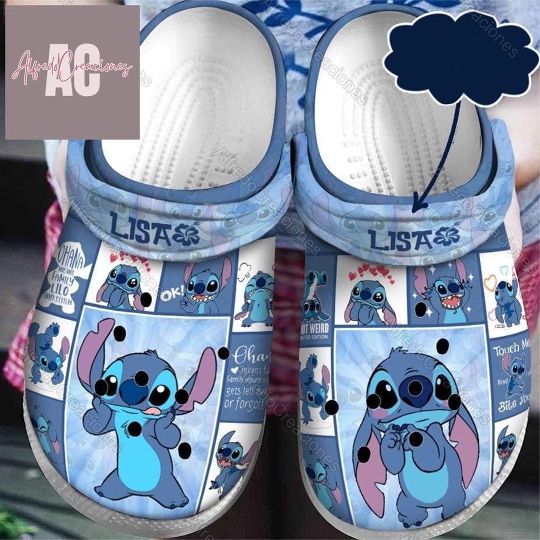 Personalized Stitch Shoes, Lilo and Stitch Shoes for Men Women, Funny ...