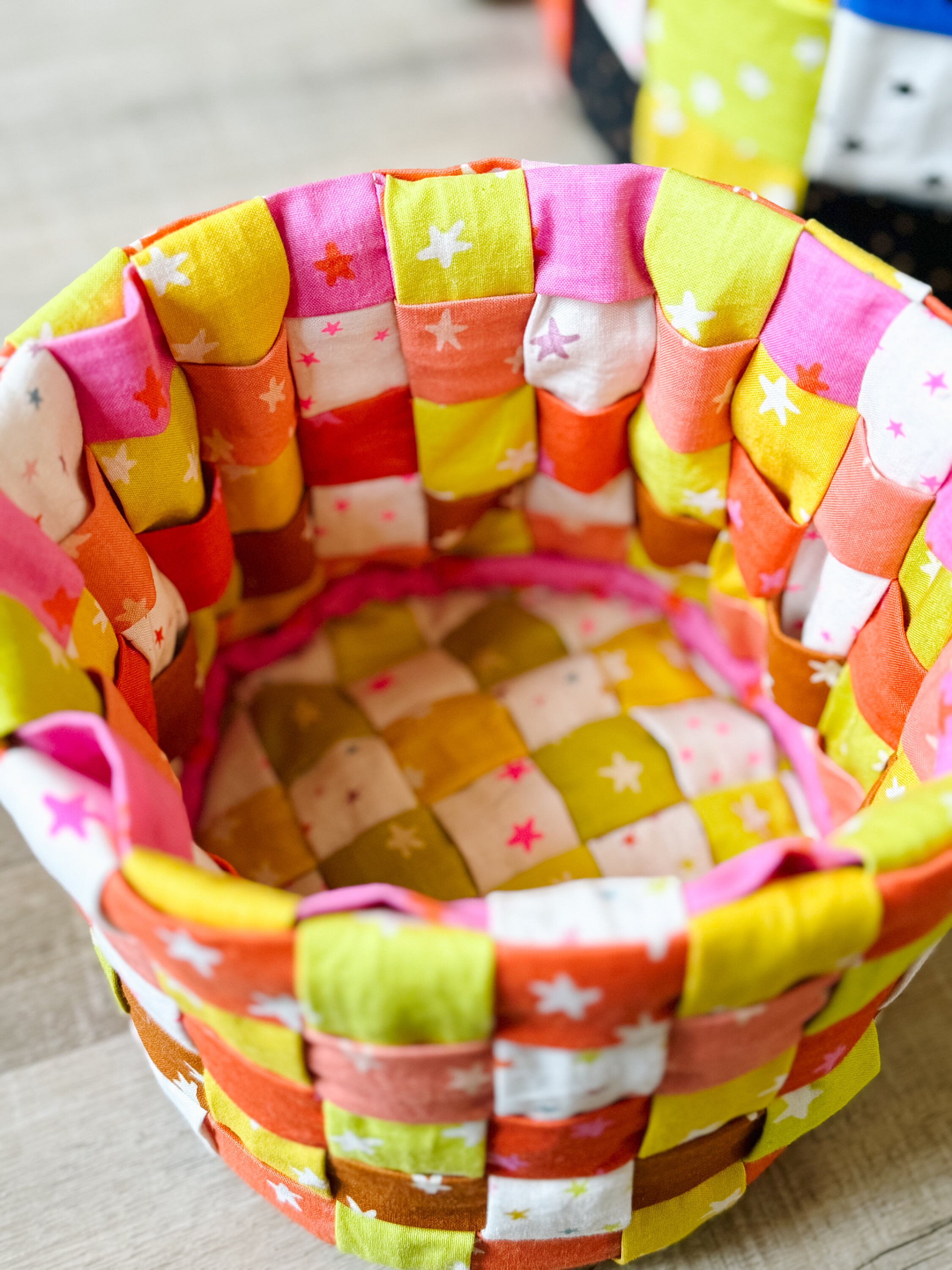 Woven Jelly Roll Basket PDF Pattern - Etsy