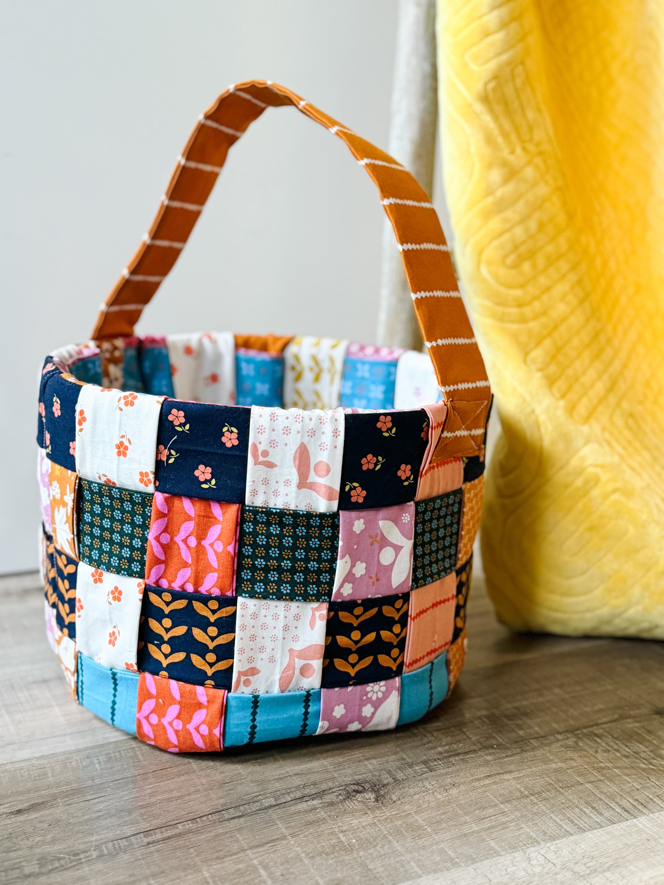 Woven Jelly Roll Basket PDF Pattern - Etsy